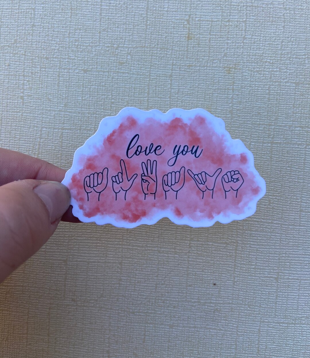 Sign Language Love You Always Sticker ASL Sticker Water - Etsy