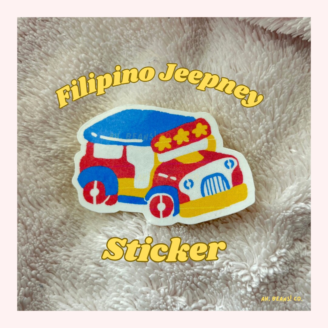 Filipino Jeepney Doodle Sticker - Etsy