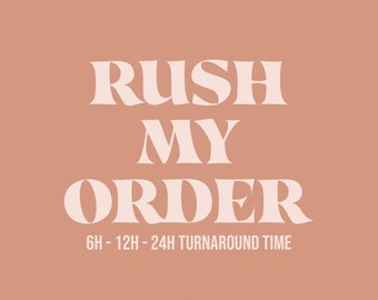 RUSH MY ORDER - Etsy