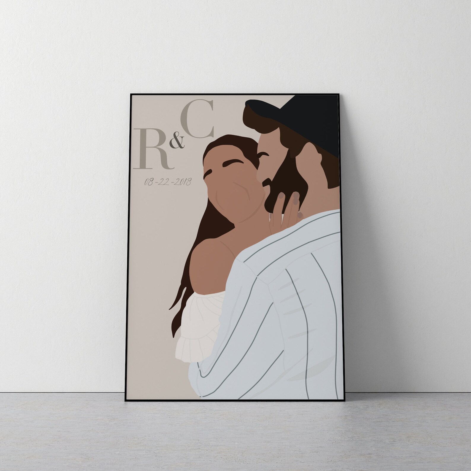Custom Faceless Portrait Custom Digital Portrait - Etsy