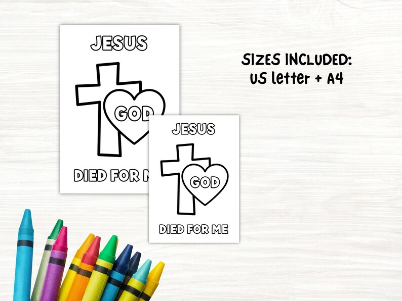 Jesus Died for Me Cross Printable Easter Craft, Kids Sunday School ...