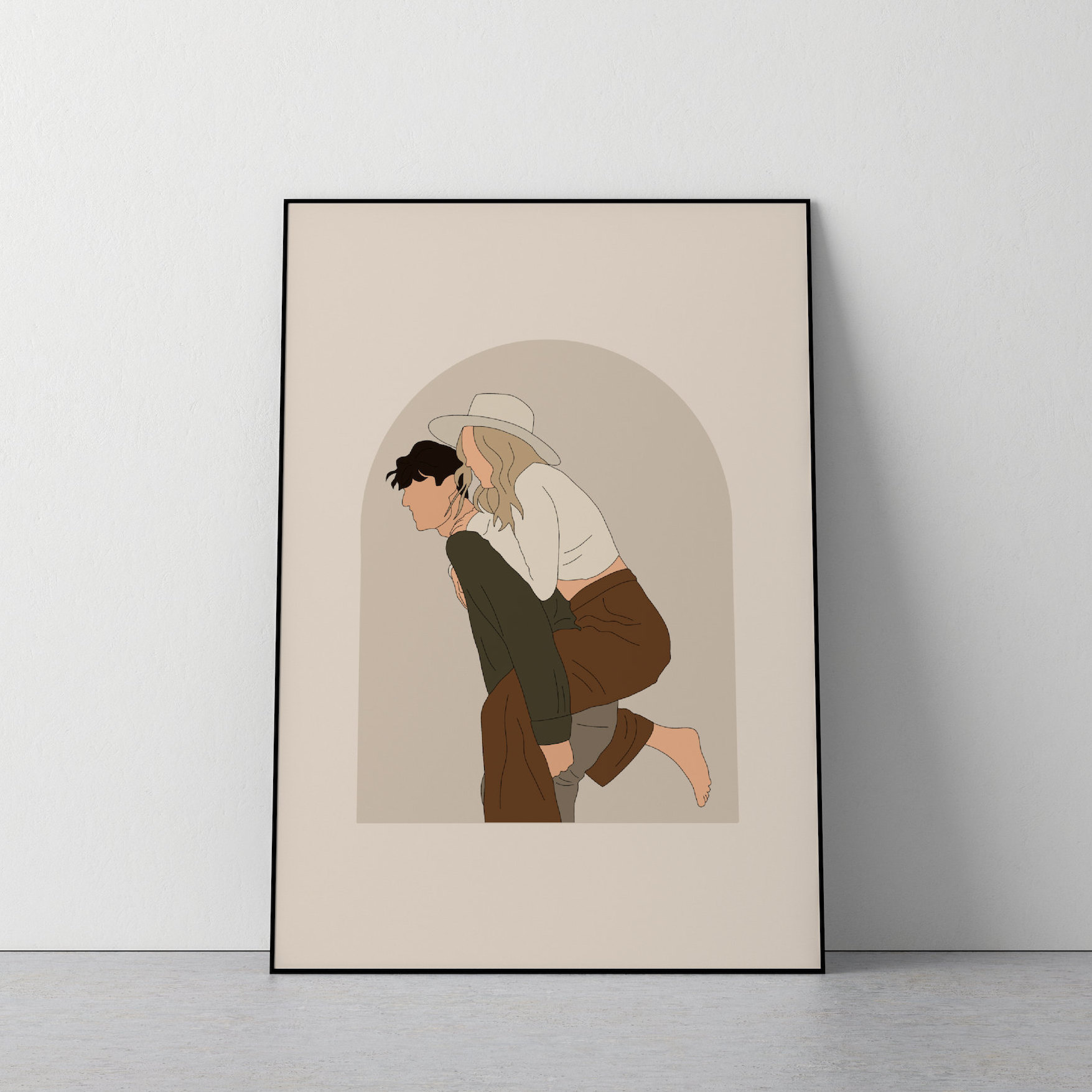 Custom Faceless Portrait Custom Digital Portrait Minimalist | Etsy