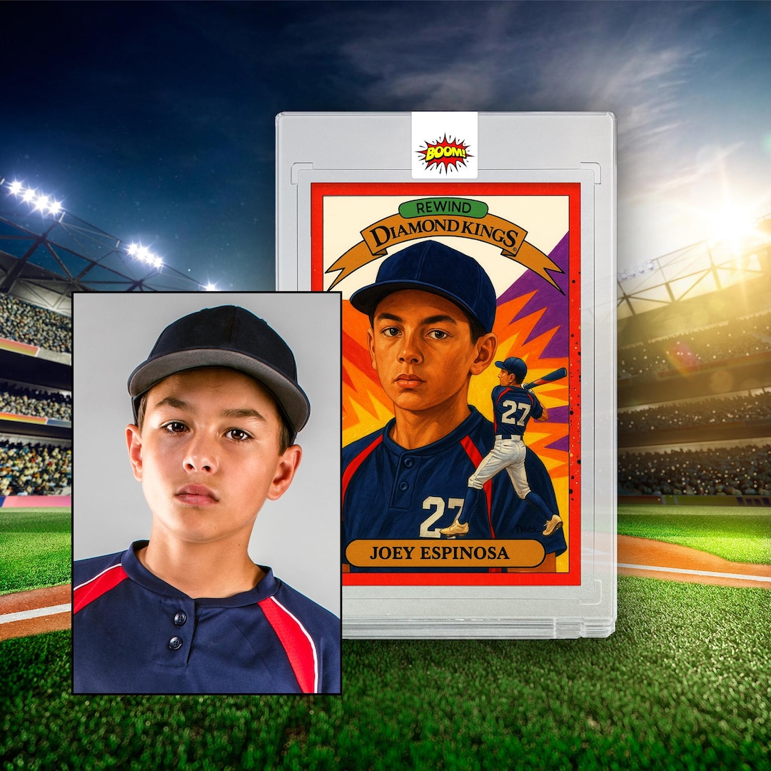 Custom Baseball Card: Personalized Photo Trading Card With Display Case ...