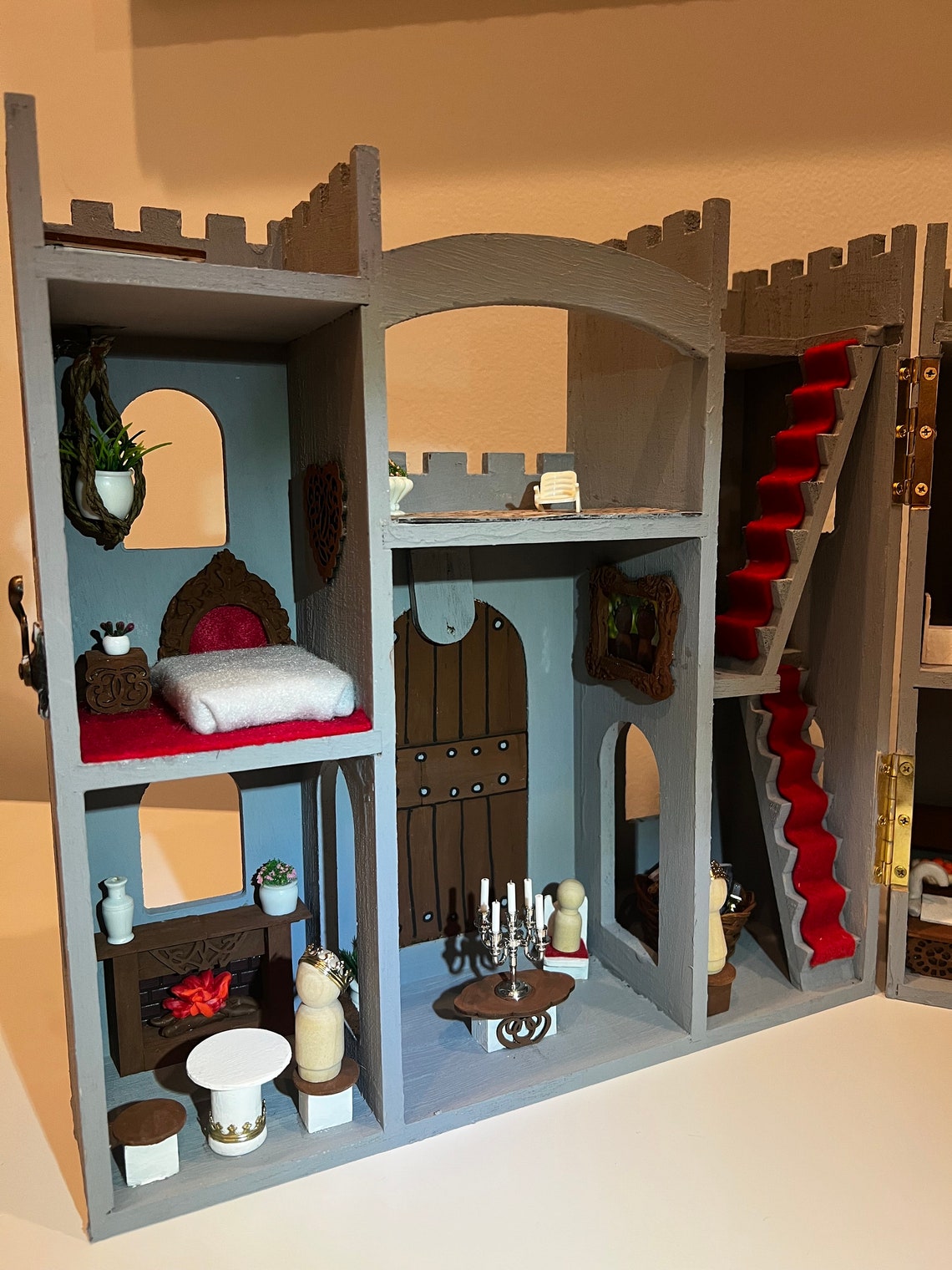 Castle Playset Model Medieval Gift Idea - Etsy