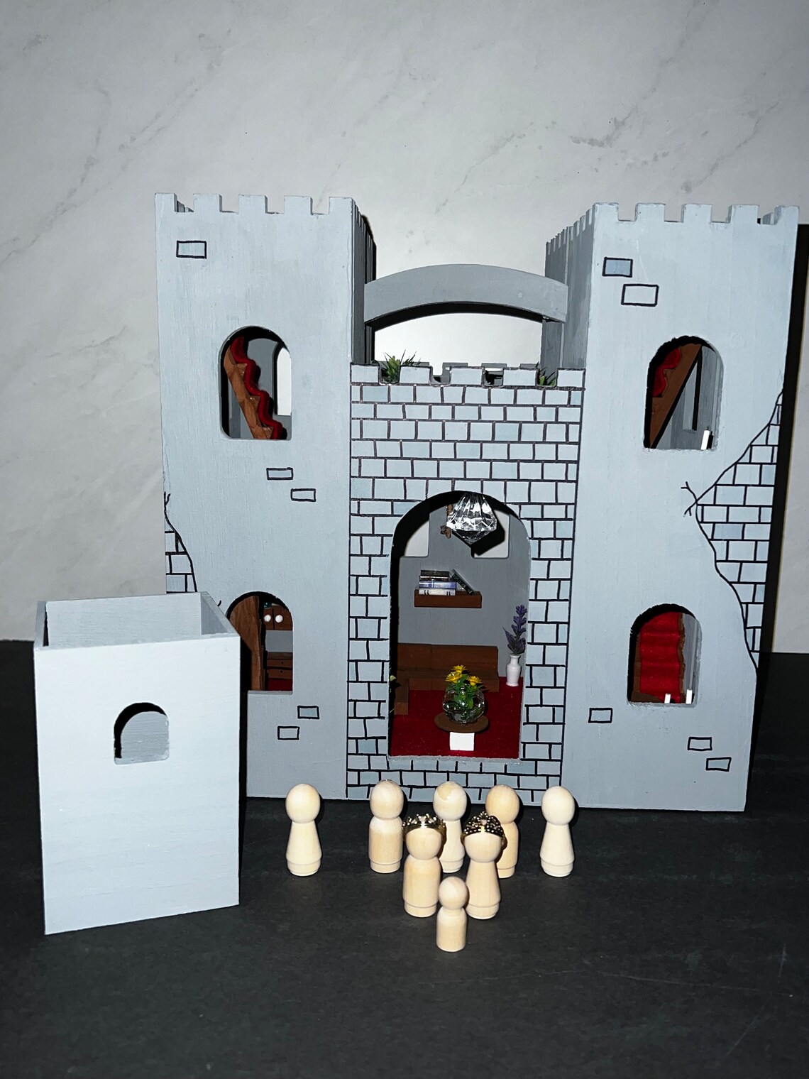 Castle Playset Model Medieval Gift Idea - Etsy