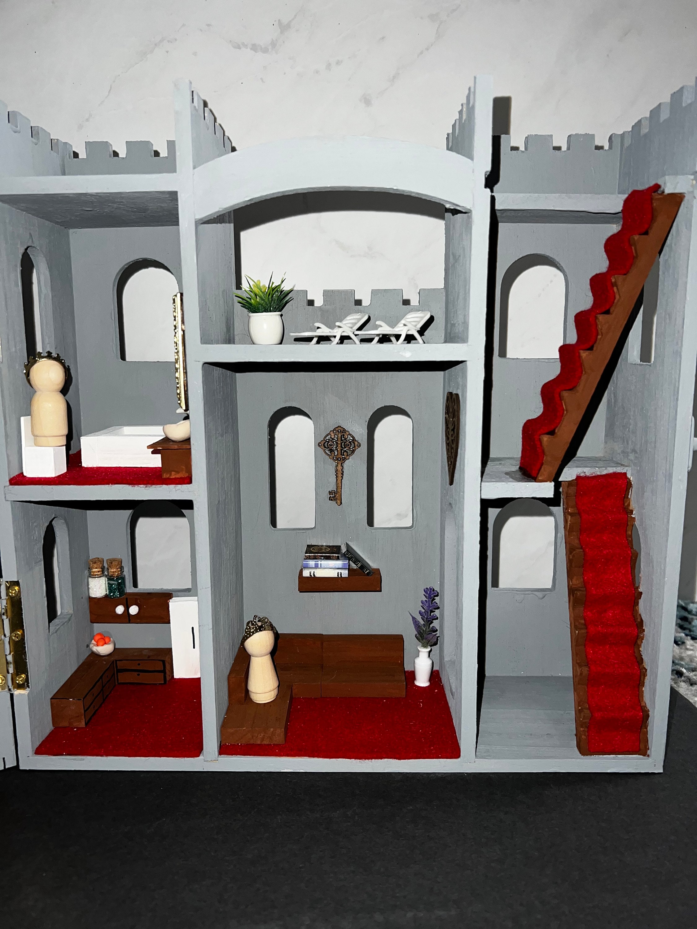 Castle Playset Model Medieval Gift Idea - Etsy