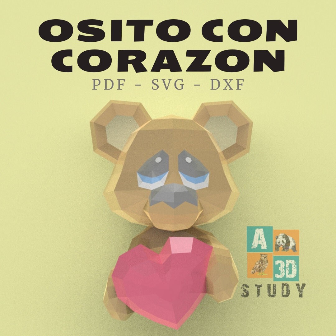 Osito: Papercraft Design, PDF Template, DIY 3D Model, Fanart, Paper ...