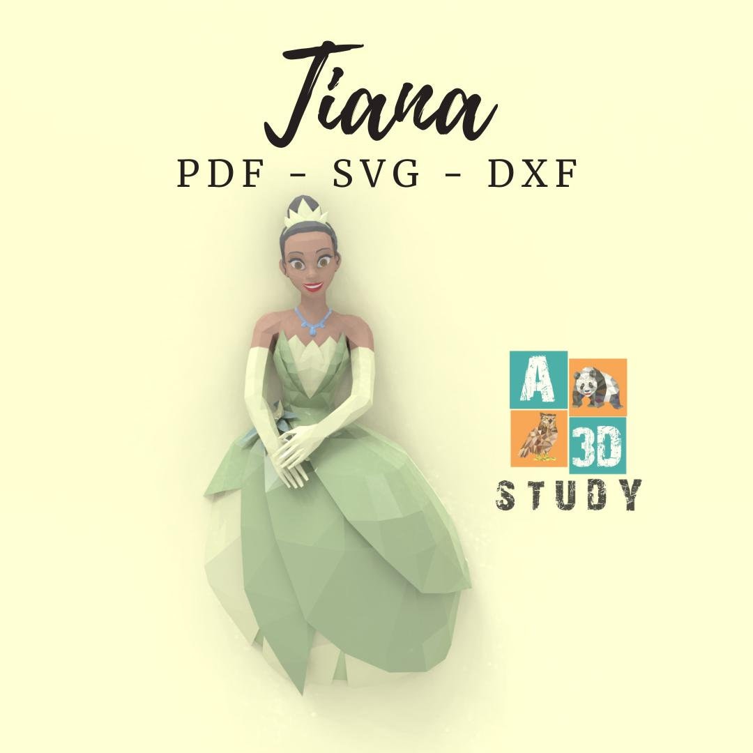 Tiana: Papercraft Design, PDF Template, DIY 3D Model, Fanart, Paper ...