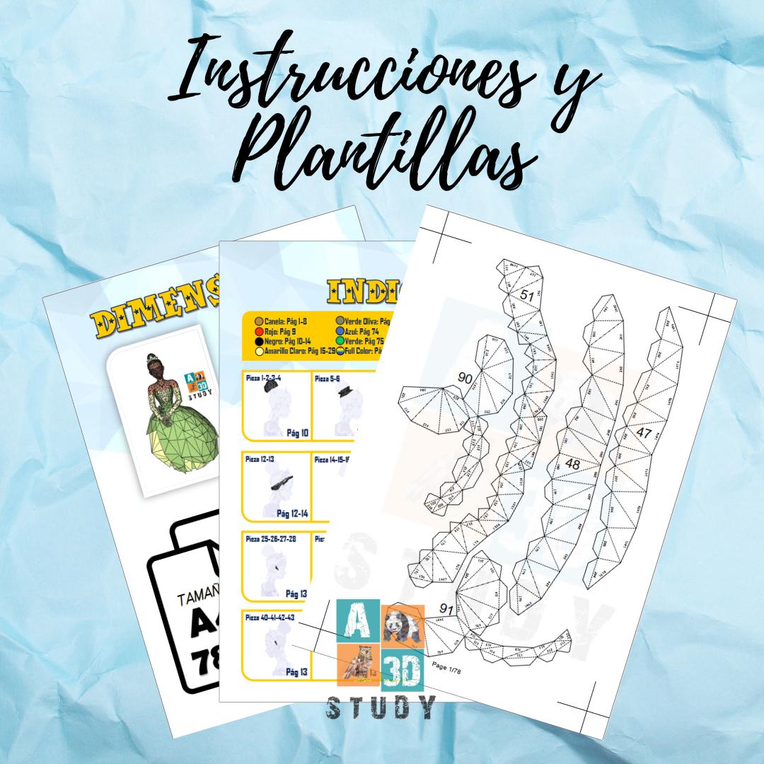 Tiana: Papercraft Design, PDF Template, DIY 3D Model, Fanart, Paper ...