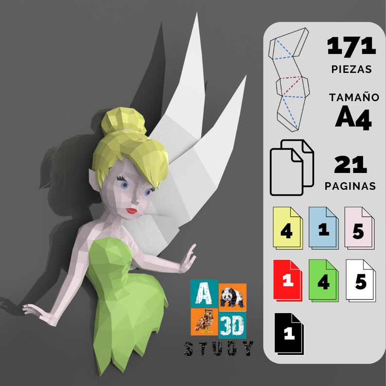 Hada: Papercraft Design, PDF Template, DIY 3D Model, Fanart, Paper ...