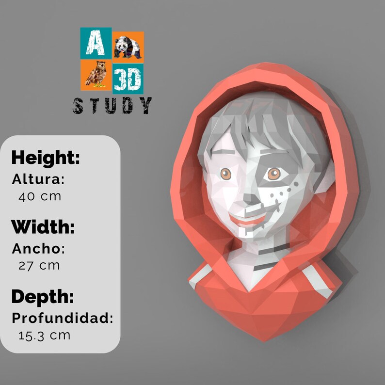 Miguel: Papercraft Design, PDF Template, DIY 3D Model, Fanart, Paper ...