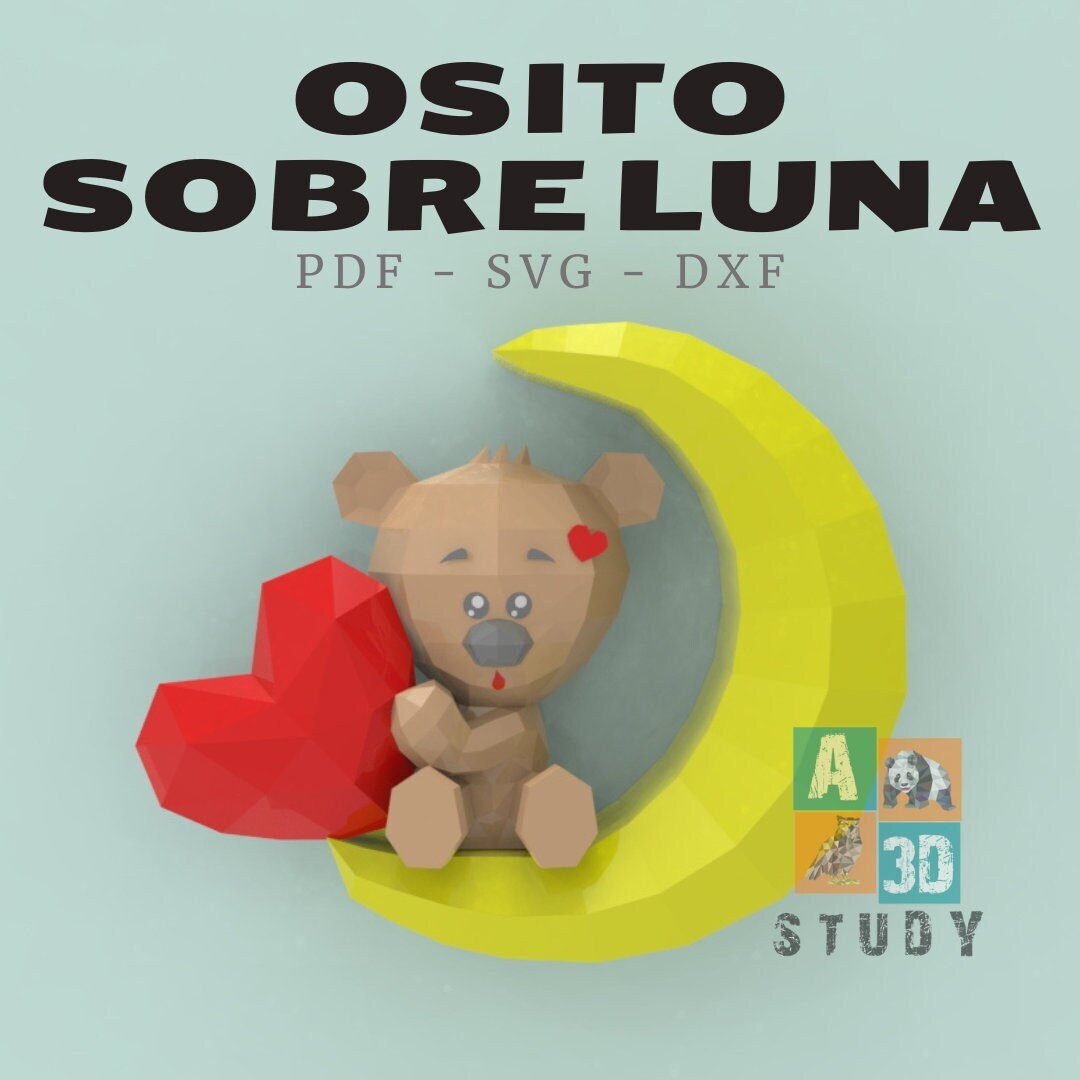 Osito: Papercraft Design, PDF Template, DIY 3D Model, Fanart, Paper ...