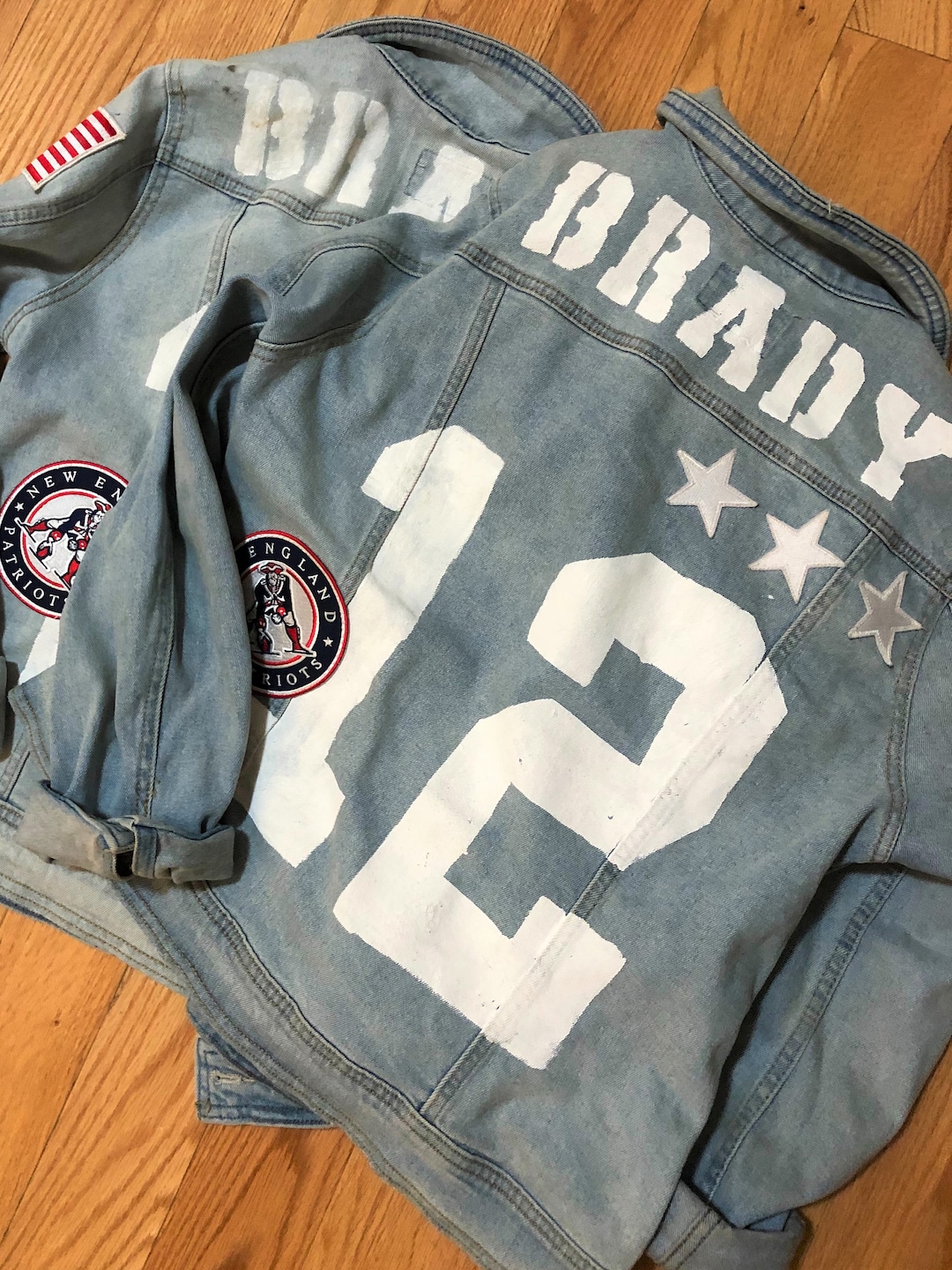 Custom NFL Denim Jacket - Etsy