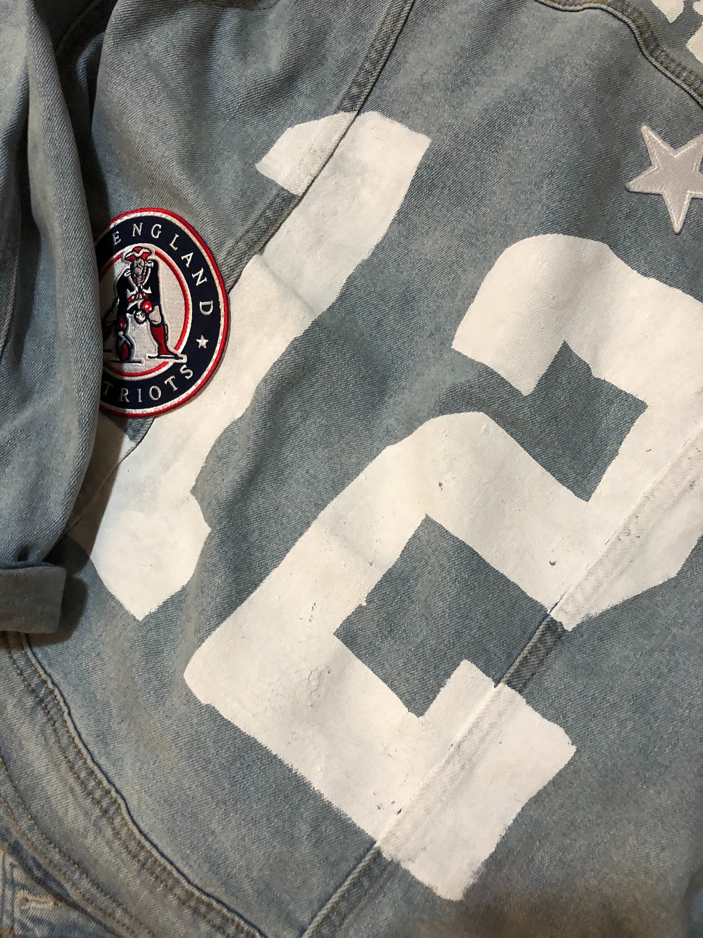 Custom NFL Denim Jacket - Etsy