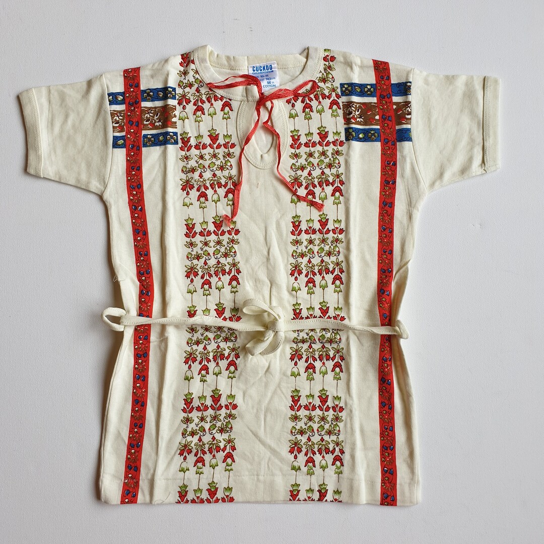 Kids 70s Deadstock Vintage Tunic Top Cotton Hippy Multiple - Etsy