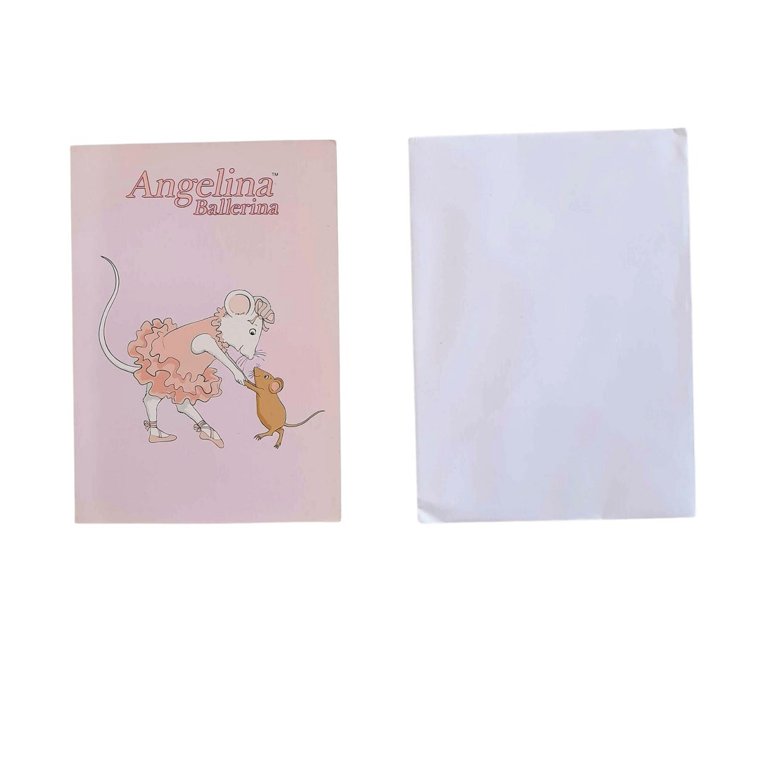 Vintage Angelina Ballerina Blank Greeting or Birthday Card 2003 - Etsy