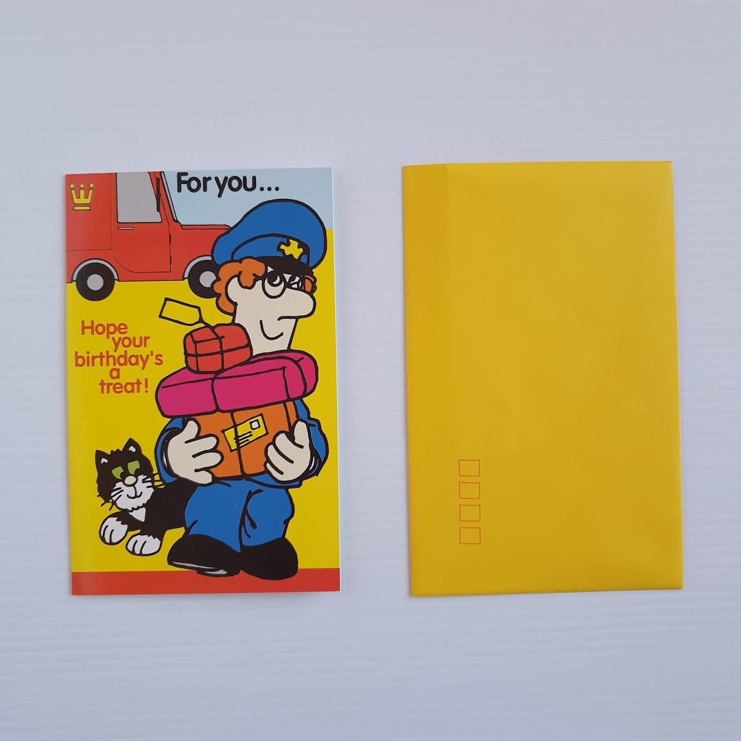 Vintage Postman Pat Blank Birthday Card 2000 - Etsy
