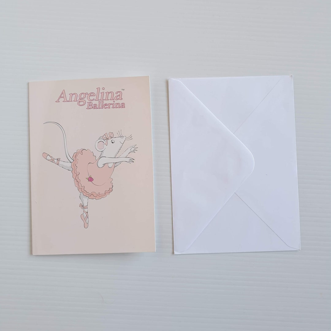 Vintage Angelina Ballerina Blank Greeting or Birthday Card 2003 - Etsy