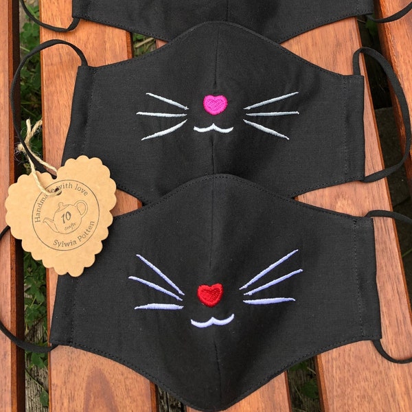 Face Mask Cats - Etsy