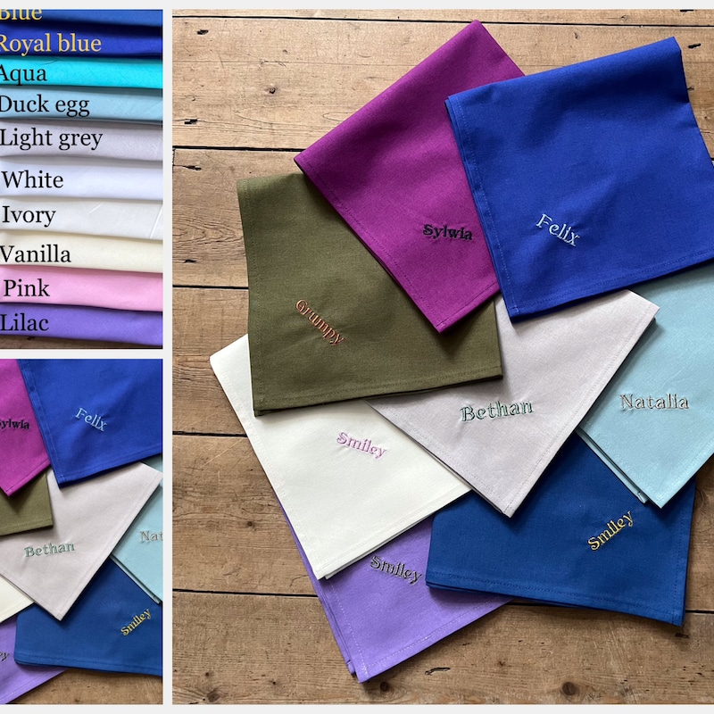 Purple Handkerchiefs - Etsy