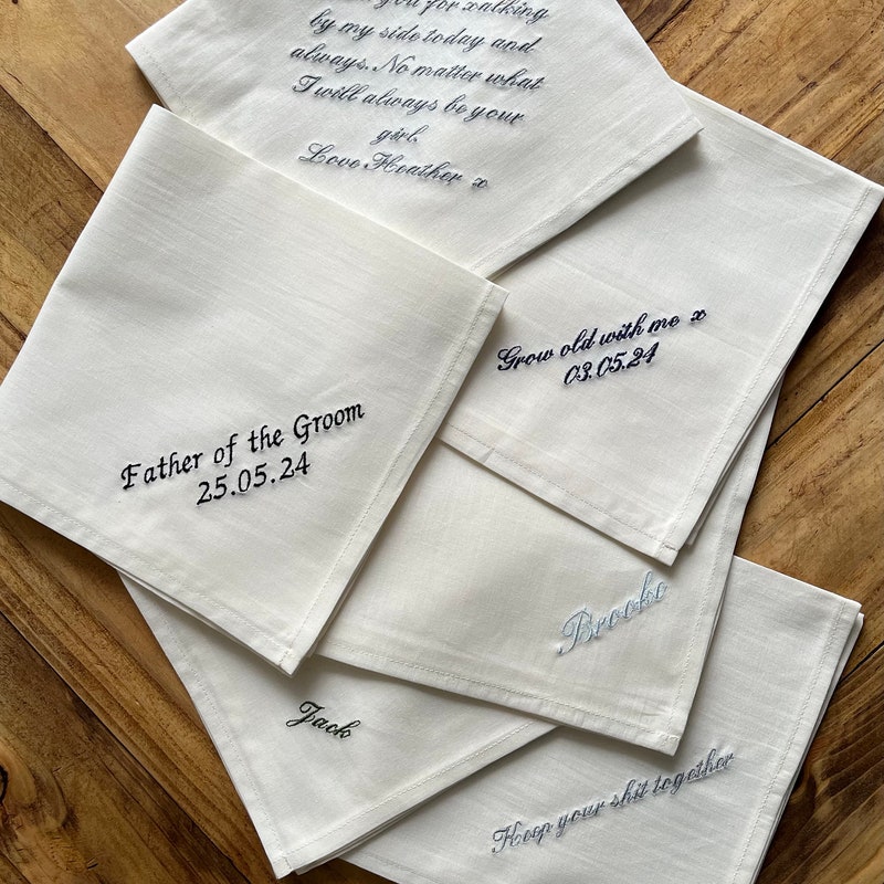 Embroidered Handkerchief - Etsy