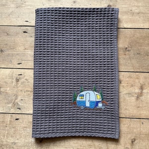 Embroidered Caravan Tea Towels, Cotton Tea Towels, Absorbent Cotton Tea ...