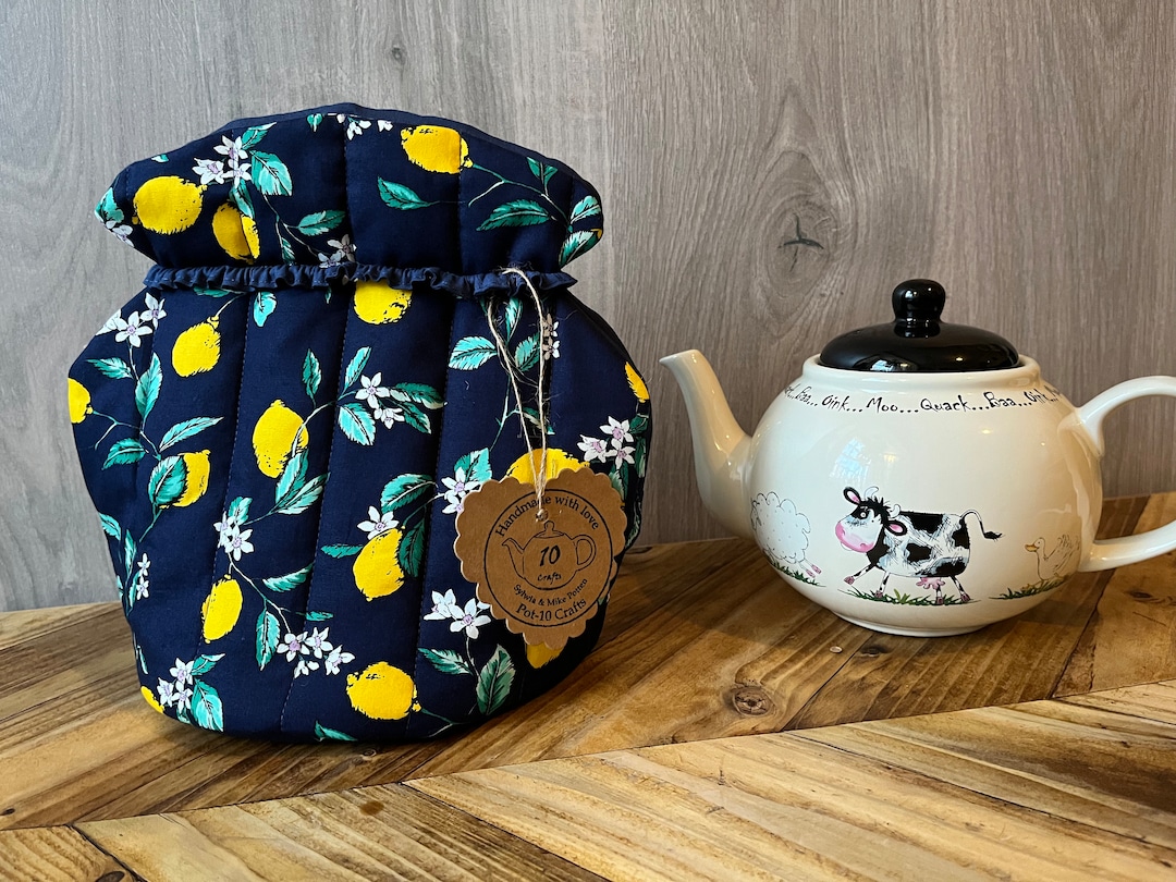 Tea Cosy, Lemon Quilted Teapot Warmer, Large Tea Cosy, New Home Gift ...