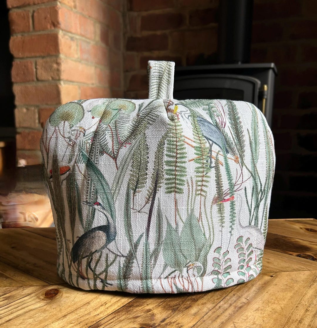 Tea Cosy, Birds Teapot Cosy, Heron Tea Cozy, Large Tea Cosy, Heron ...