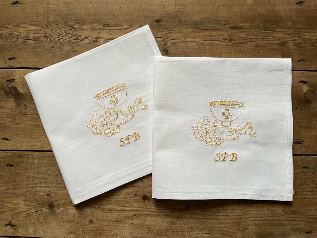 Custom Holy Communion Cotton Napkins - Etsy UK