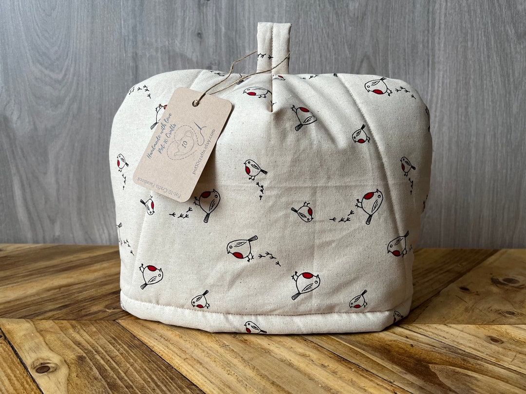 Tea Cosy, Robin Teapot Cosy, Robin Tea Cozy, Large Tea Cosy, Robin ...