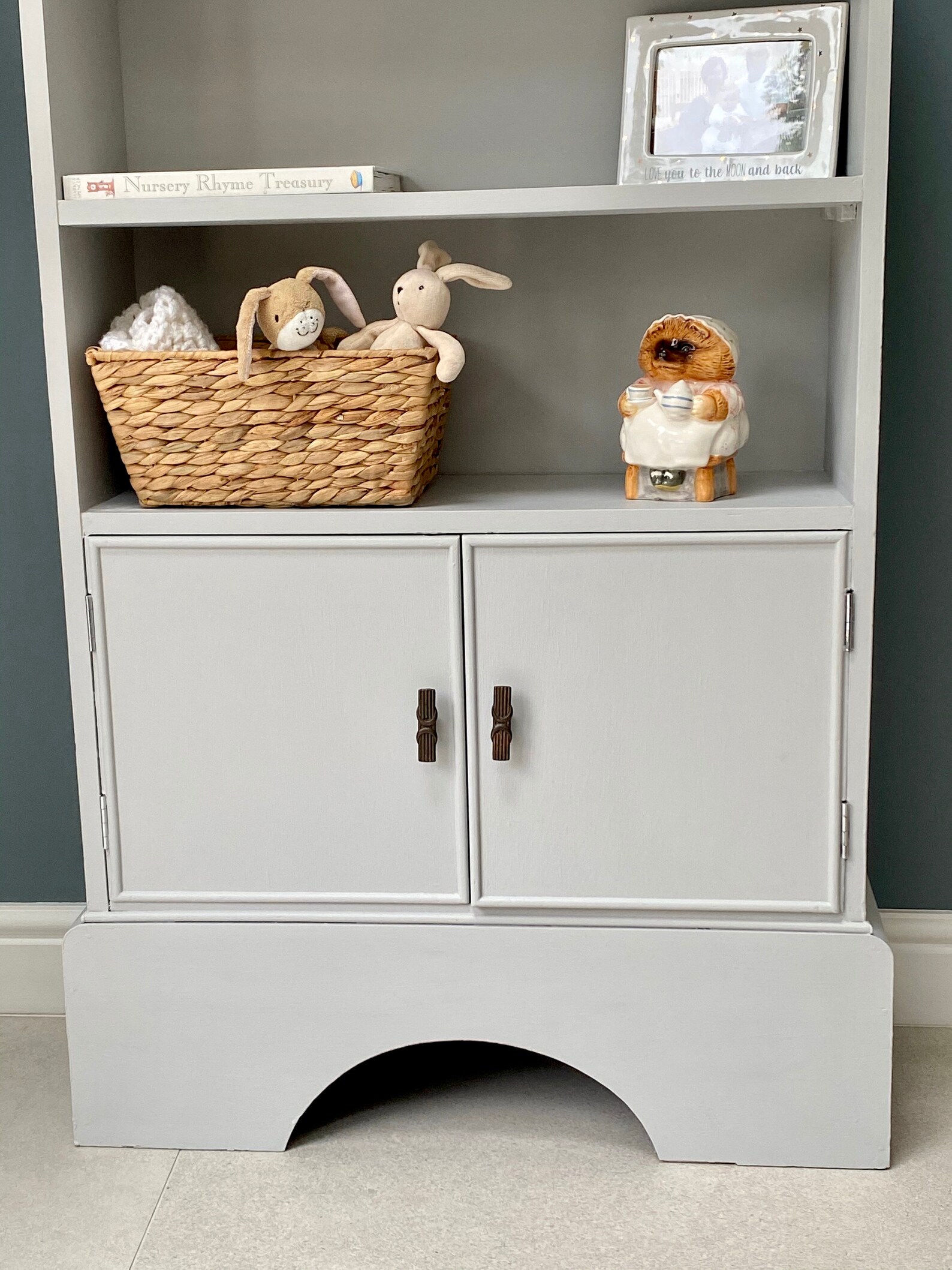 Soldbookcase Painted in Grey SWANKY PANTS Frenchic Paint - Etsy