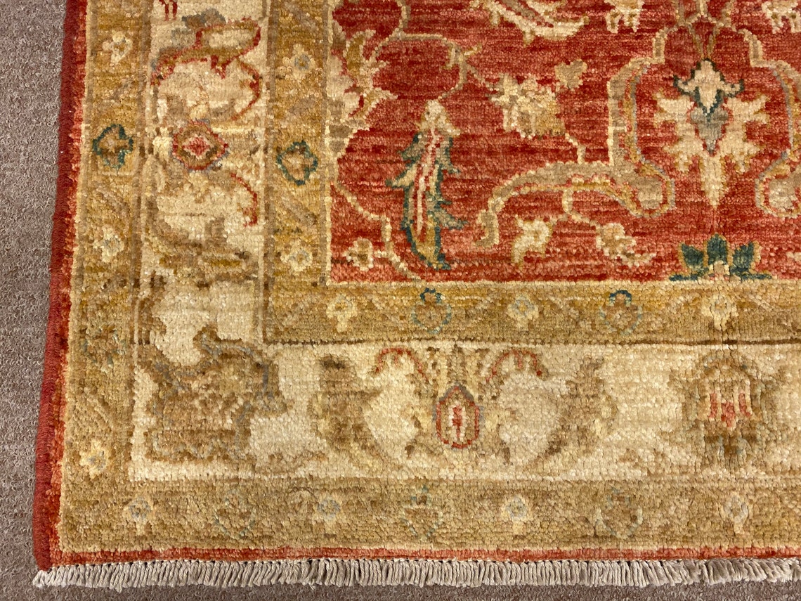 3x3 ft Square Area Rug afghan Hand Knotted Rug Bedroom | Etsy