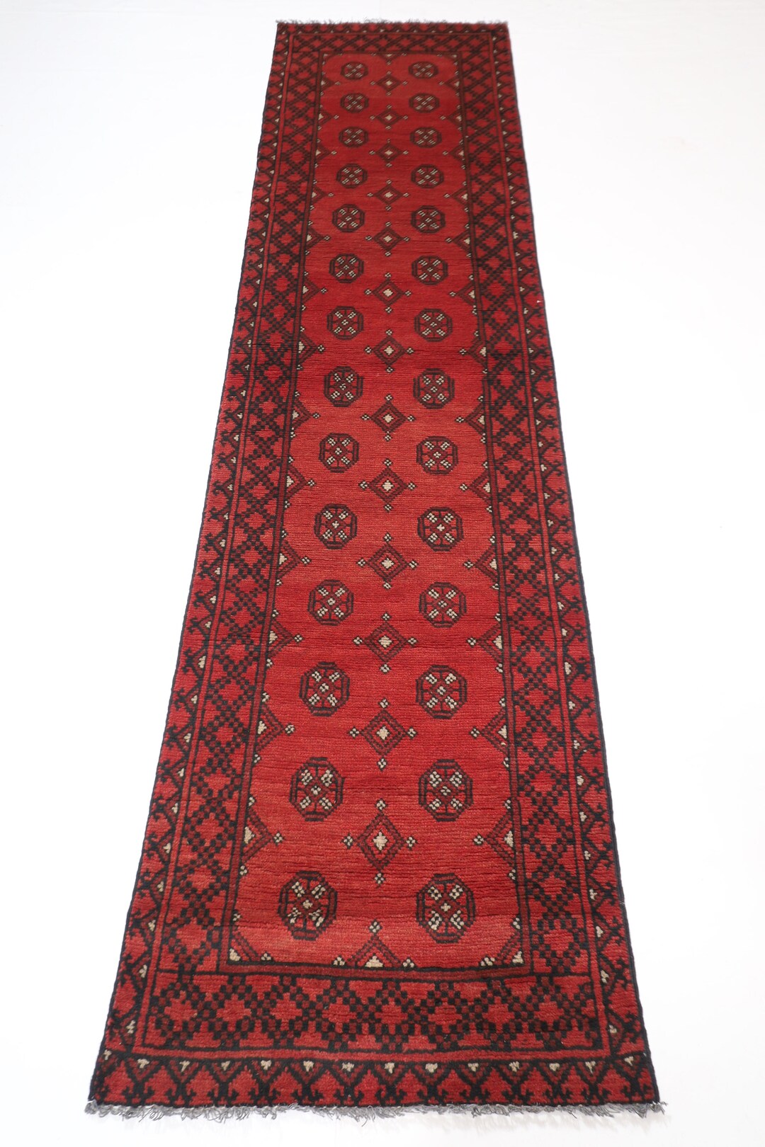 2'4x9'2 Ft. Handmade Vintage Bokhara Runner Rug, Hand Knotted Rug, Rug ...