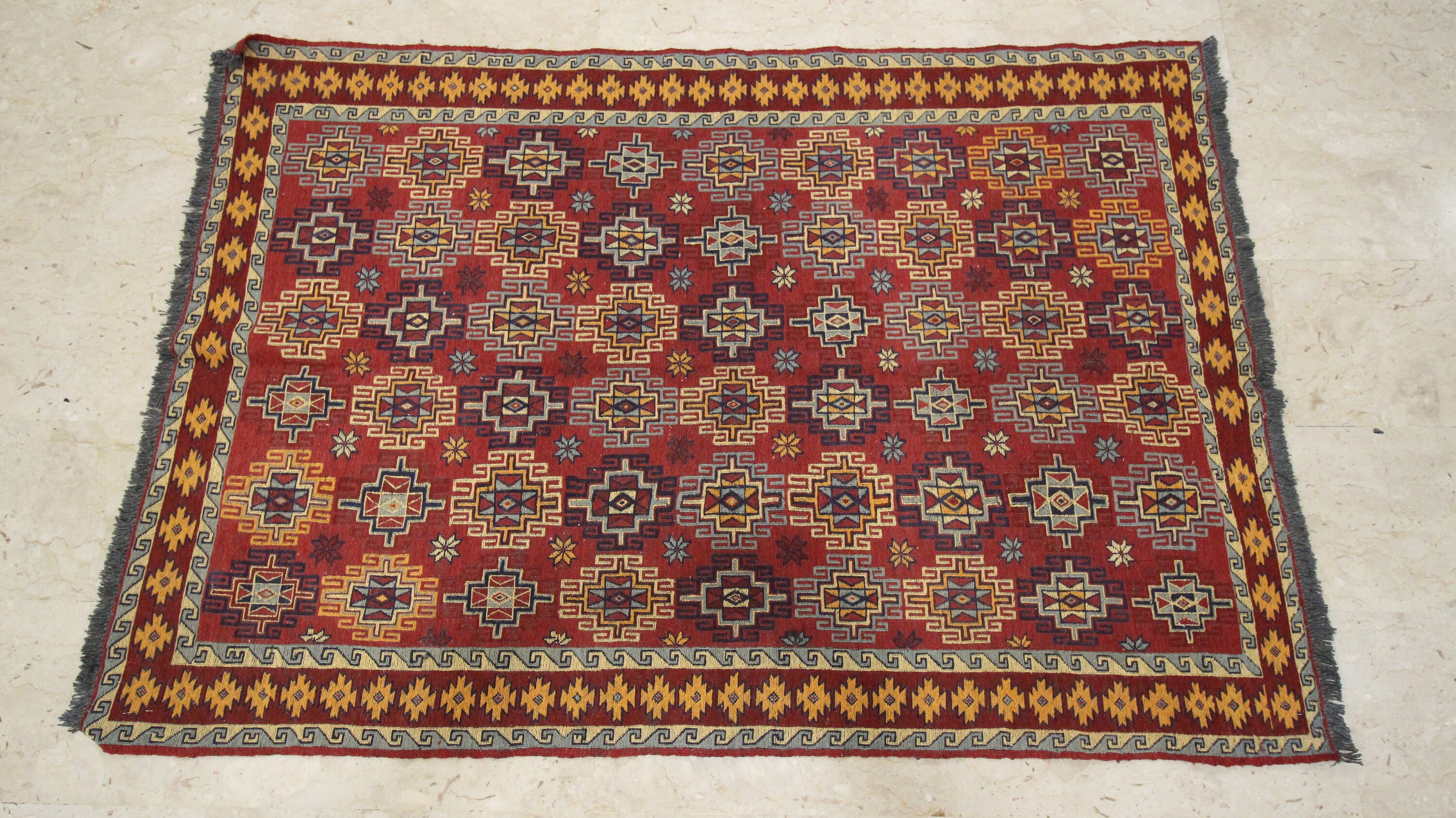 4x6 Area Rug Handmade Kilim Area Rug wool natural colours | Etsy