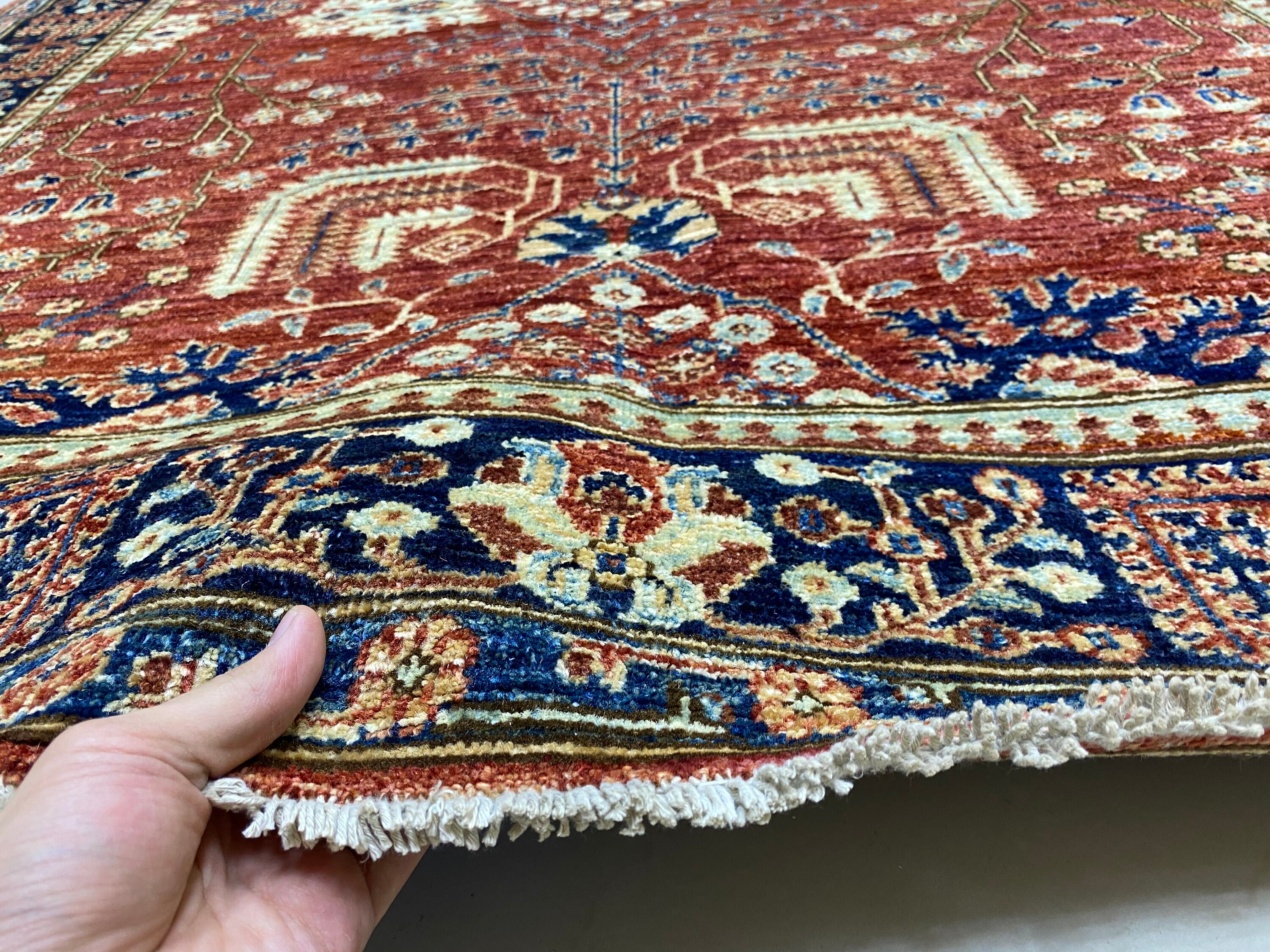 5x7 Red Area Rug Afghan quality hand spun wool Rug Rug For | Etsy