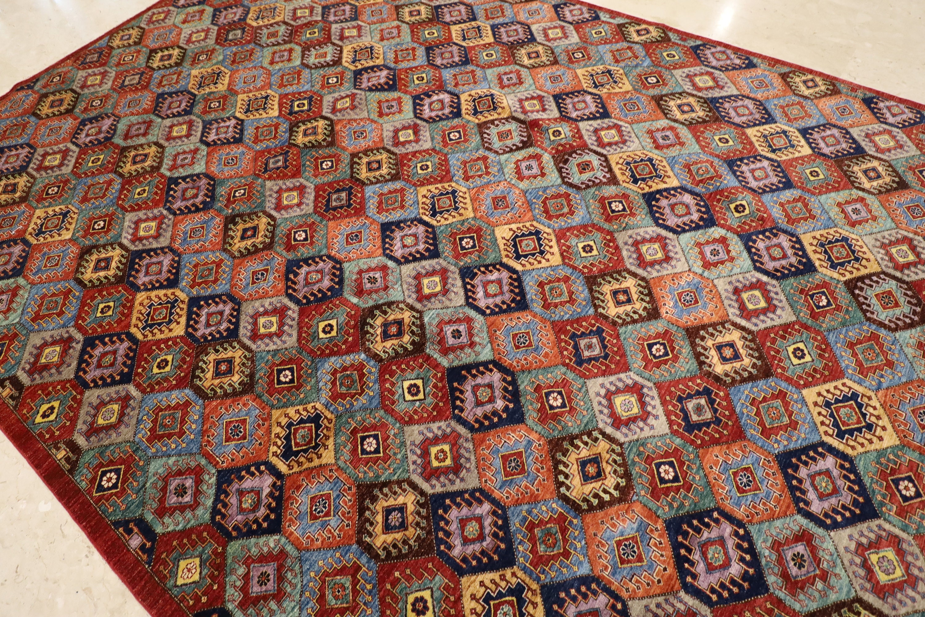 Handmade 9x12 Area Rug Wool Natural Colors Afghan Hand | Etsy