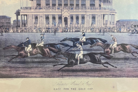 Hand Paint by J Pollard 19th Century British Horse Racing - Etsy