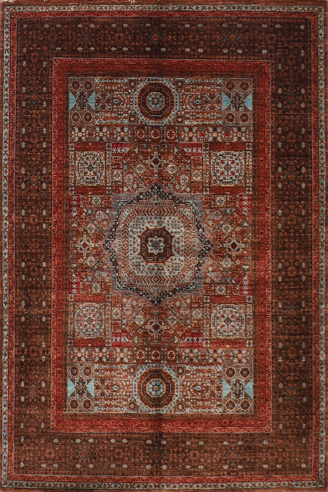 5x7 Fine Mamluk Area Hand Knotted Rug 5'3x6'5 Ft - Etsy