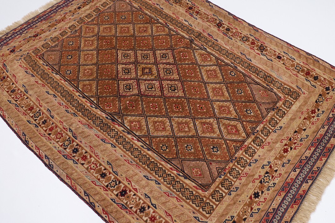 4x6 Ft Fine Area Kilim, Afghan Kilim, 4'4x5'9 Rug for Livingroom, Rug ...