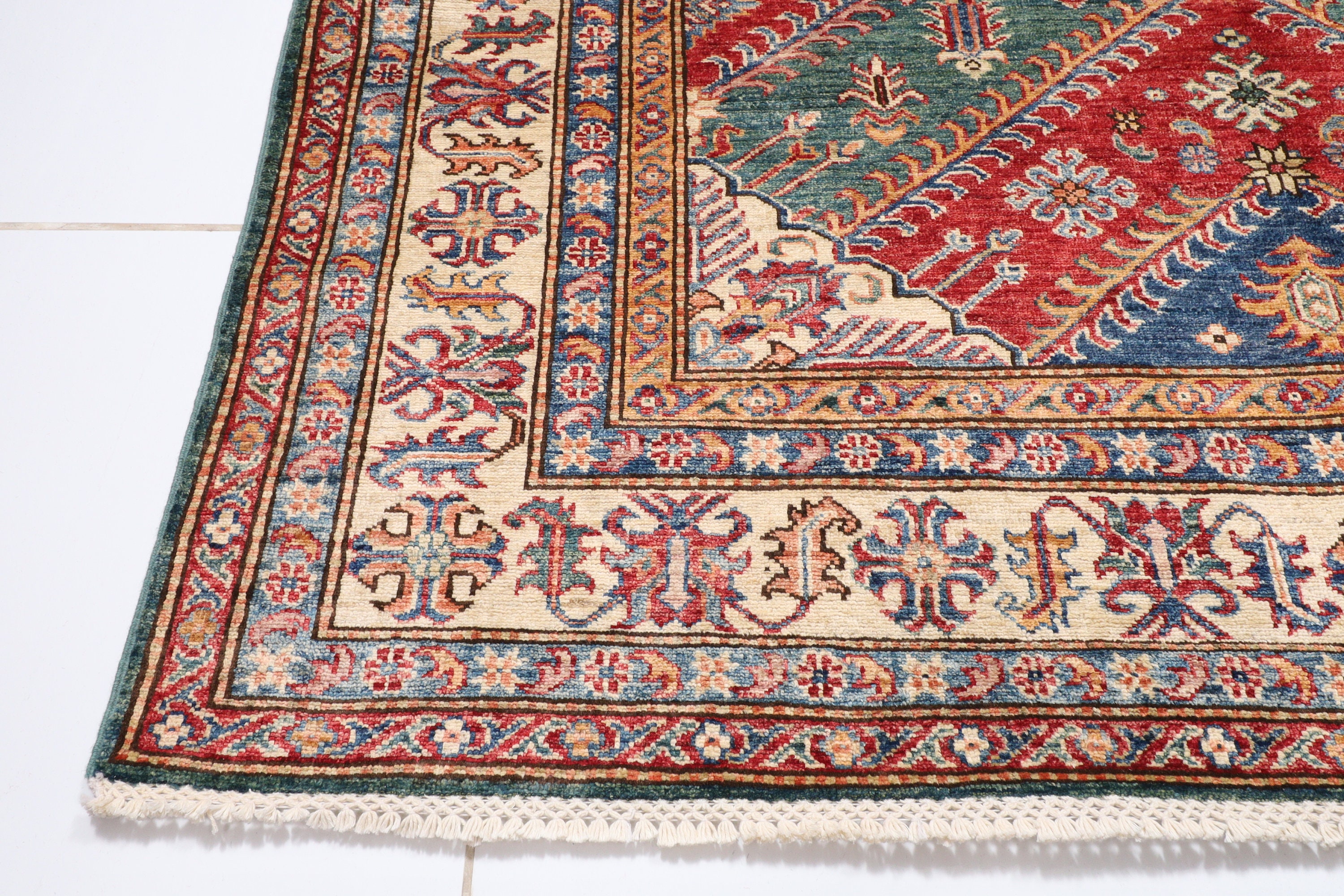 5.9x8 Ft. Area Rug Afghan Hand Knotted Rug Living Room Rug - Etsy UK