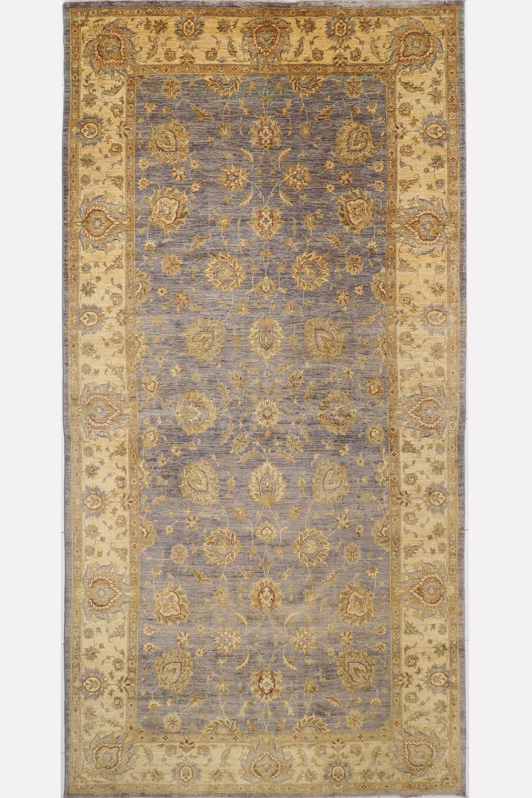 Ziegler 7x14 Afghan Area Rug, Wool Natural Red Beige Colors, 6'9x14'3 ...