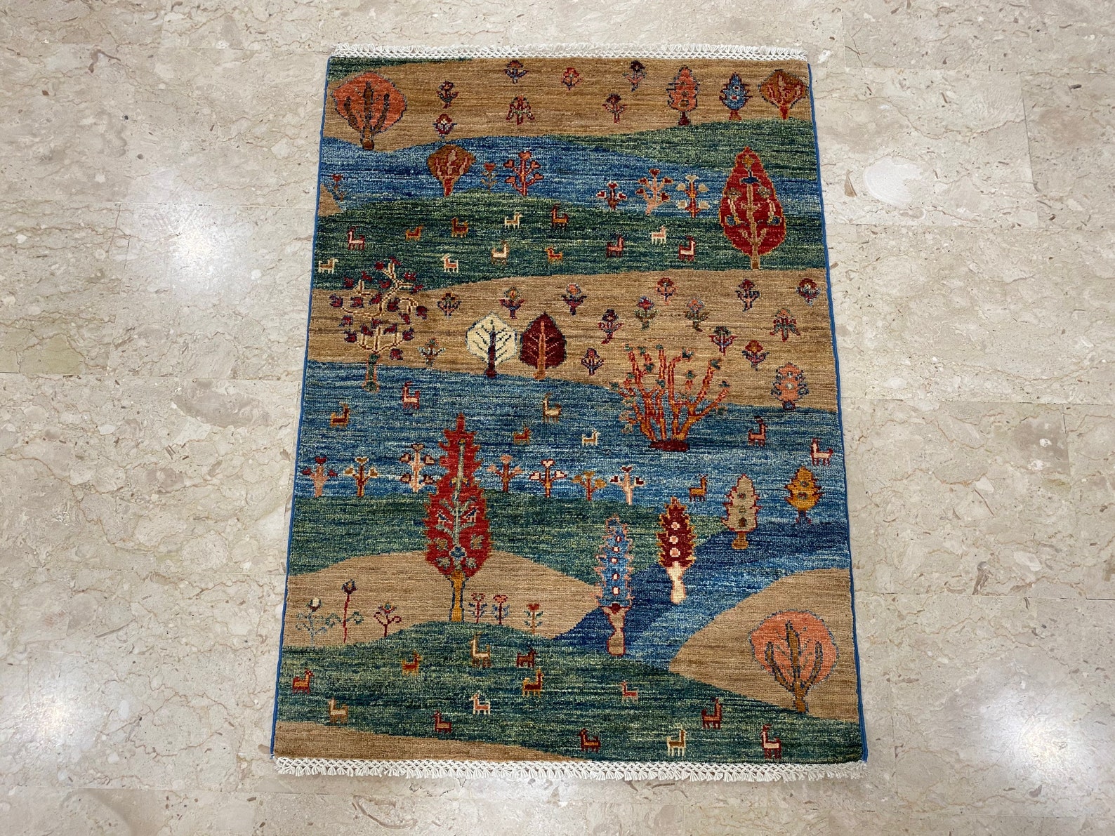 Landscape Tree Rug 2'9x3'10 Rug 80x120 Cm Carpet - Etsy