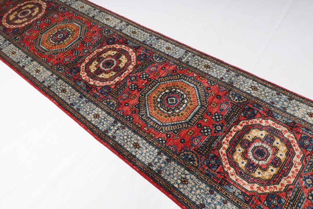 17 Ft. Mamluk Long Hallway Runner Rug 2'9x17'1 Hand - Etsy