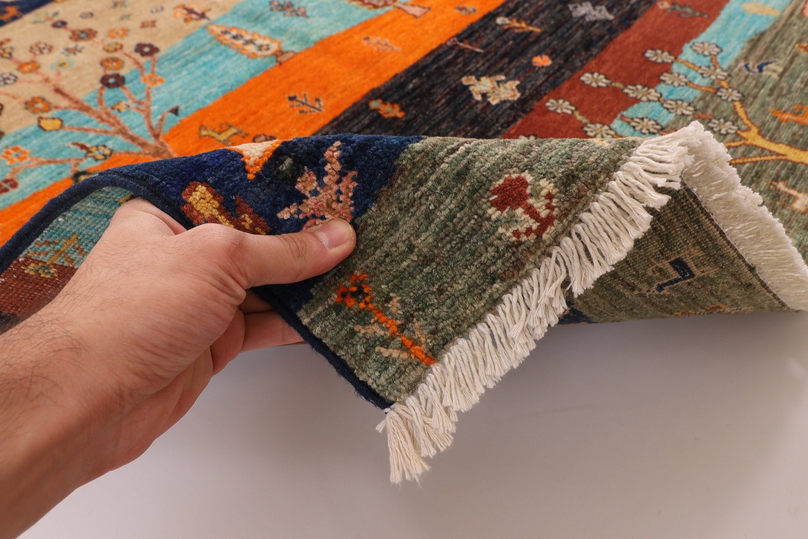 Landscape 4x6 Area Rug Wool Natural Colors Afghan Hand - Etsy