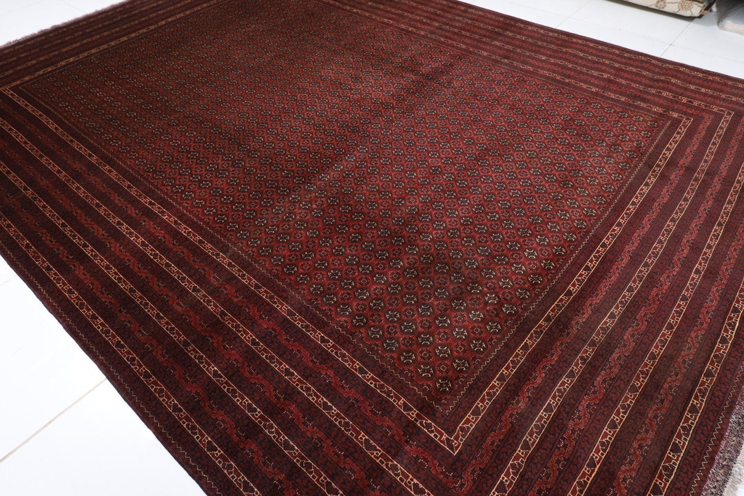 Bokhara 9'7x13 Ft. Tribal Area Rug, Hand Knotted Rug, Traditional Rug ...