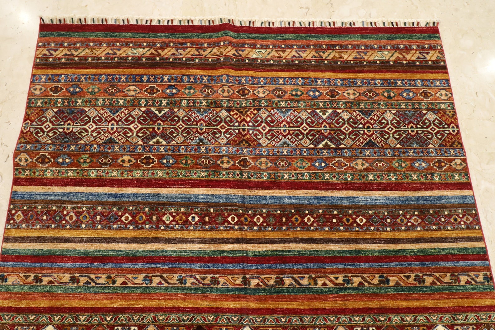 Beautiful 6x9 Area Rug Wool Natural Colors Afghan Hand | Etsy