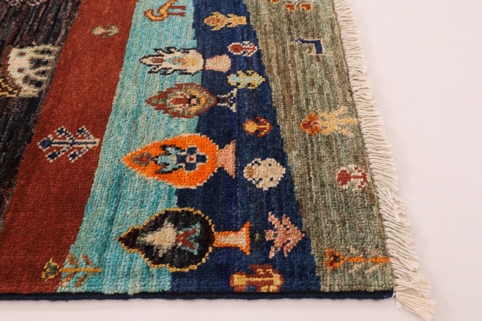 Landscape 4x6 Area Rug Wool Natural Colors Afghan Hand - Etsy