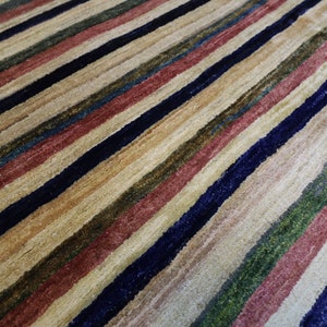 Gabbeh 5x6.7 Area Rug, Afghan Hand Knotted Rug, Rug for Living Room ...