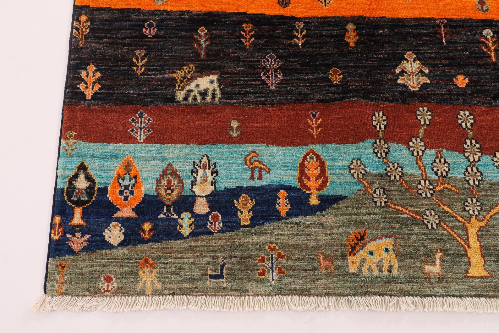 Landscape 4x6 Area Rug Wool Natural Colors Afghan Hand - Etsy