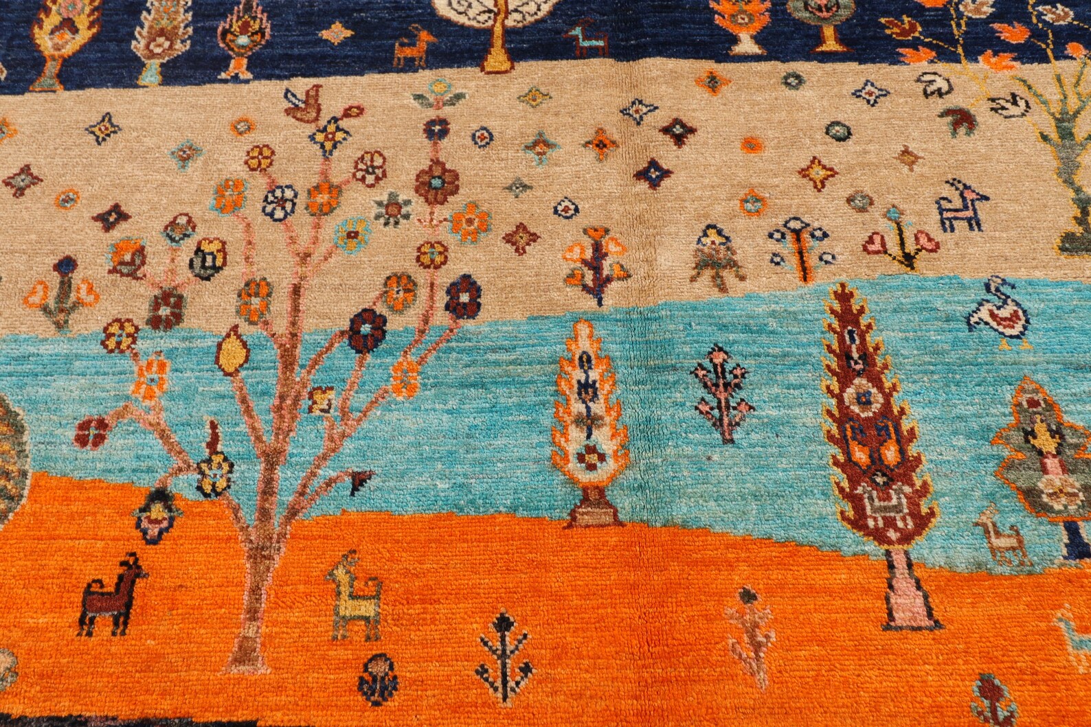 Landscape 4x6 Area Rug Wool Natural Colors Afghan Hand - Etsy